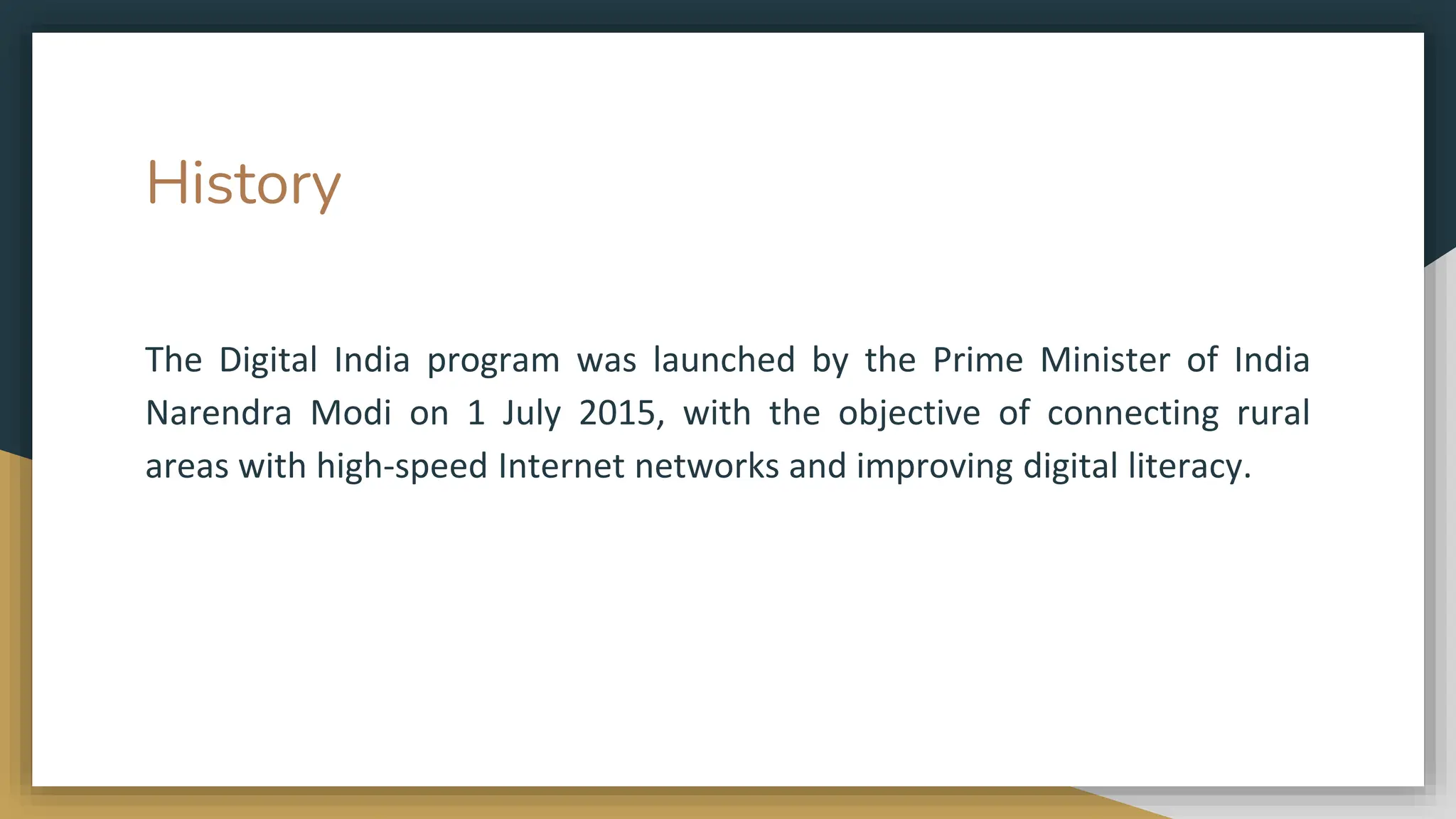 Digital India with its digital services | PPTX