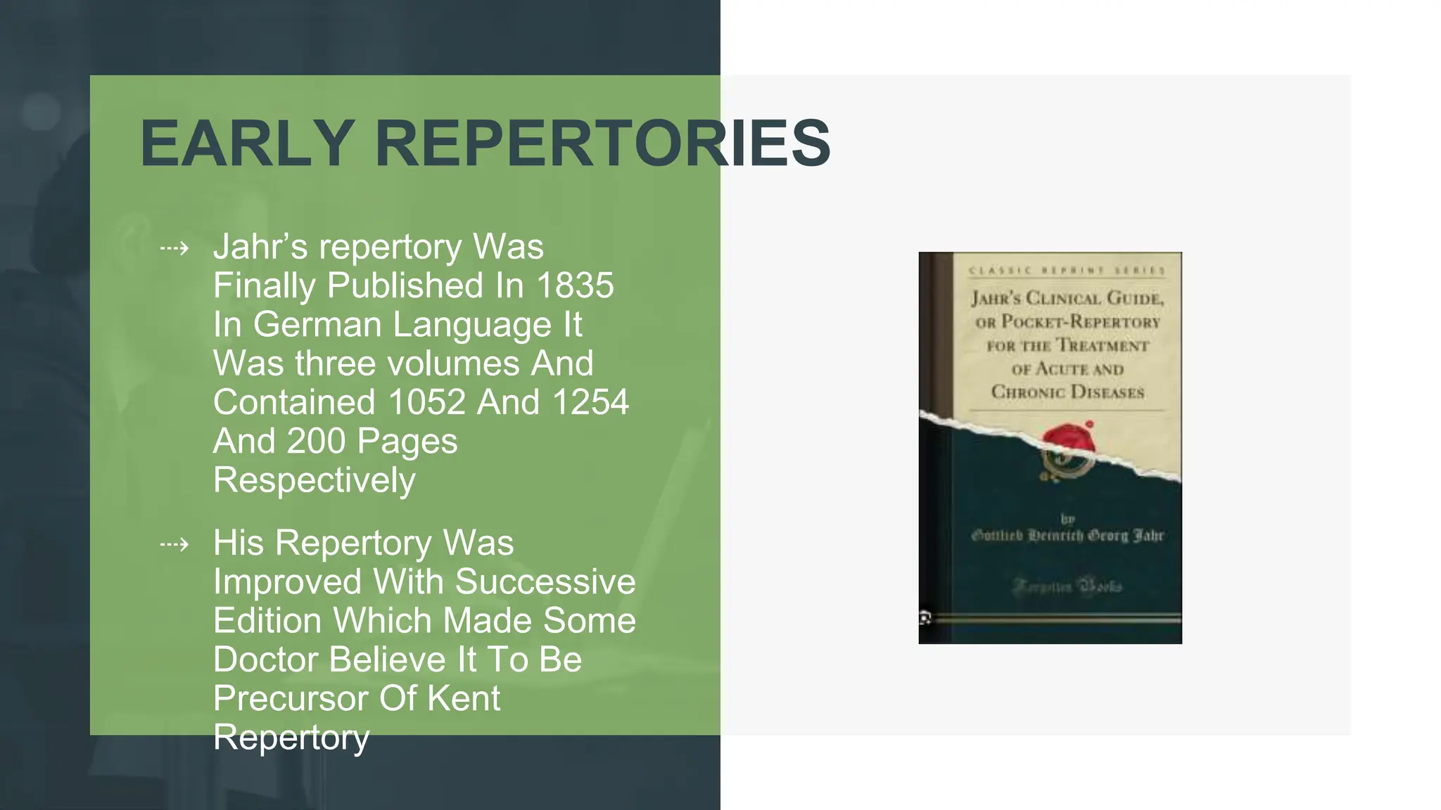 HISTORY AND EVOLUTION OF REPERTORY DR SANDIP GURCHAL | PPTX