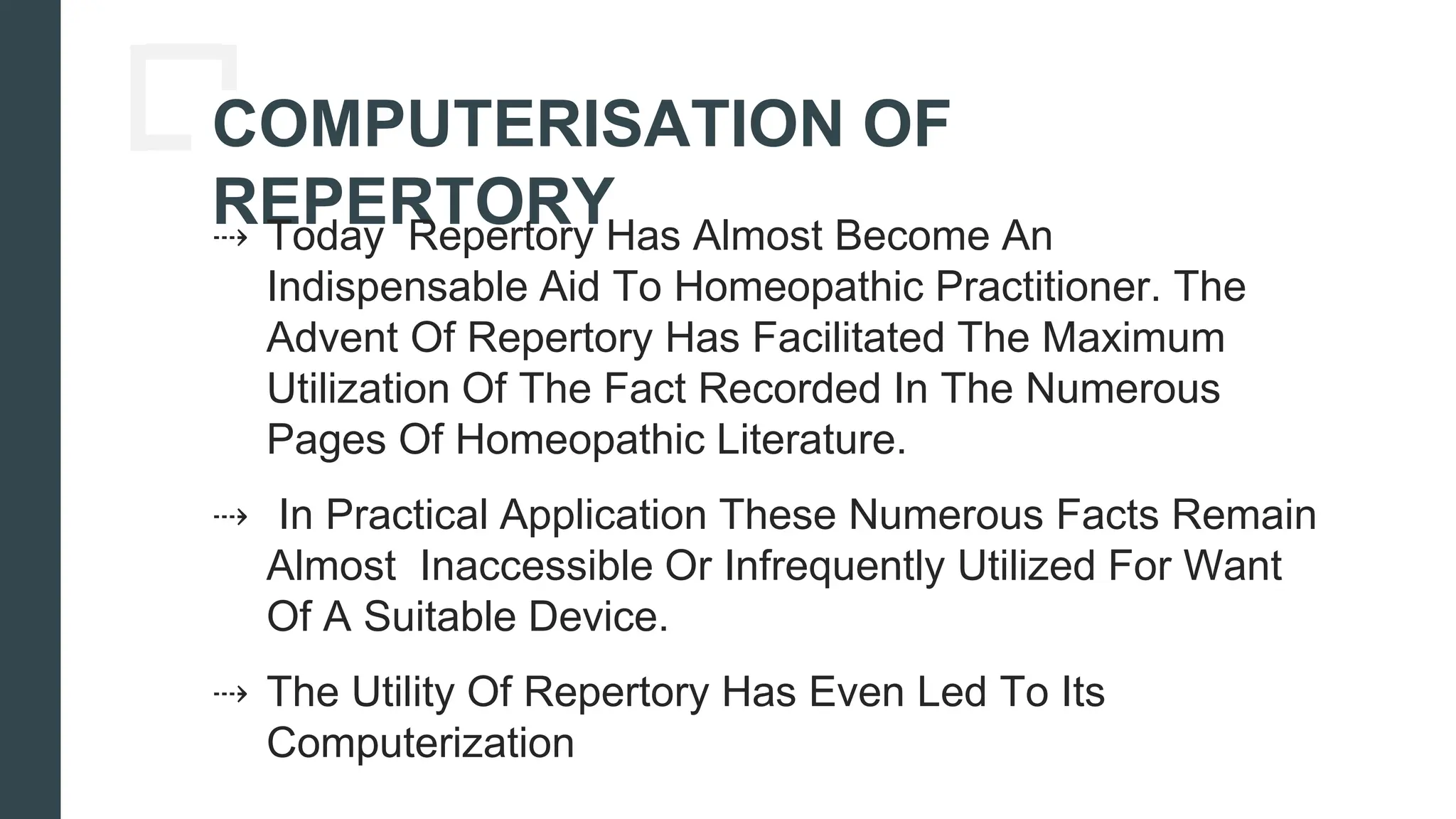 HISTORY AND EVOLUTION OF REPERTORY DR SANDIP GURCHAL | PPTX