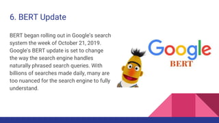 PPT on - 7 Major Google Algorithm Updates | PPTX