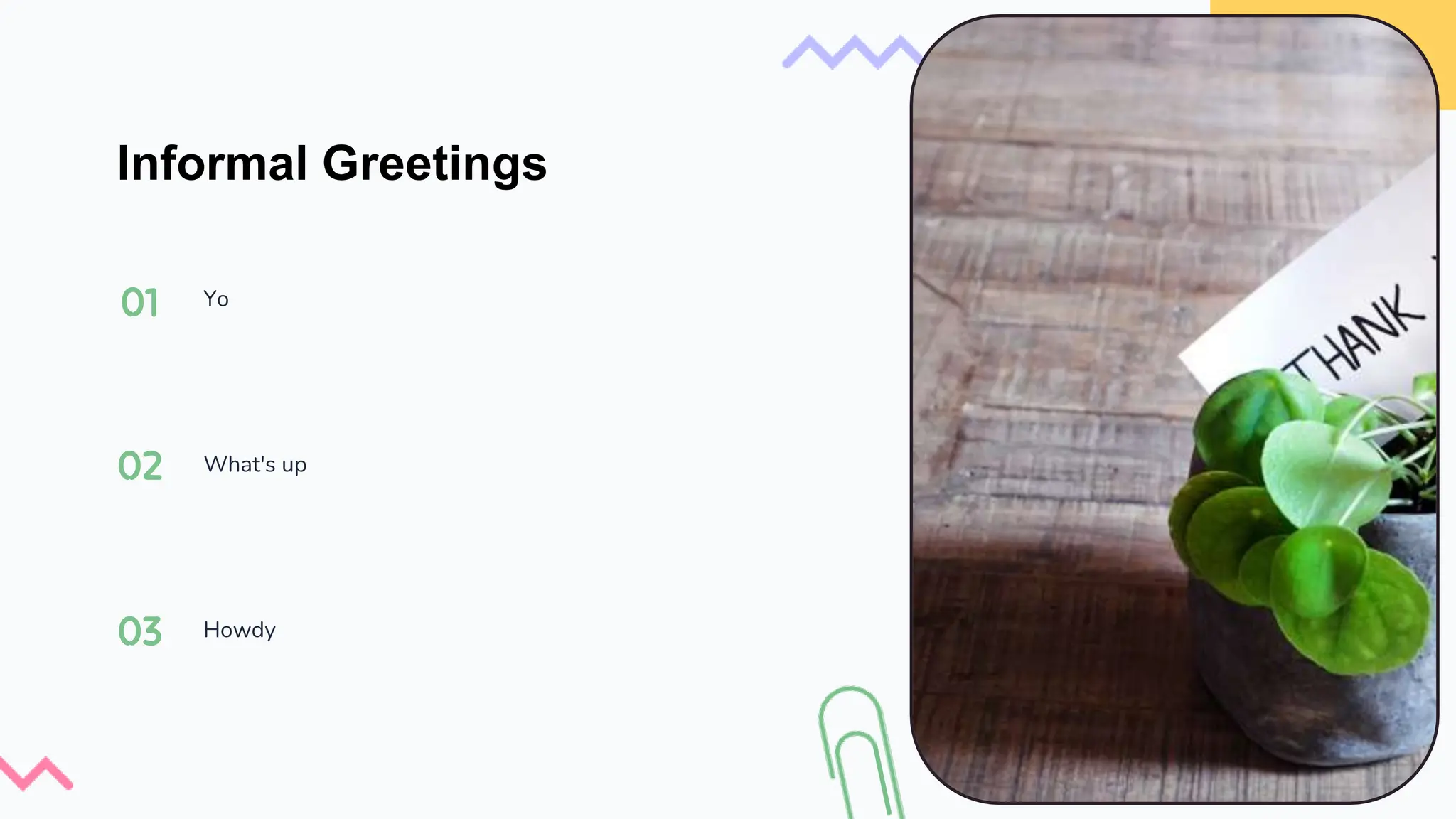 English Greetings in formal and informal situations | PPTX