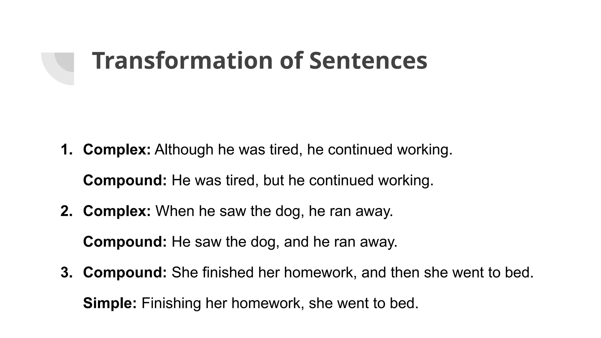 Types of Sentences and the transformation among them .pptx | Free Download
