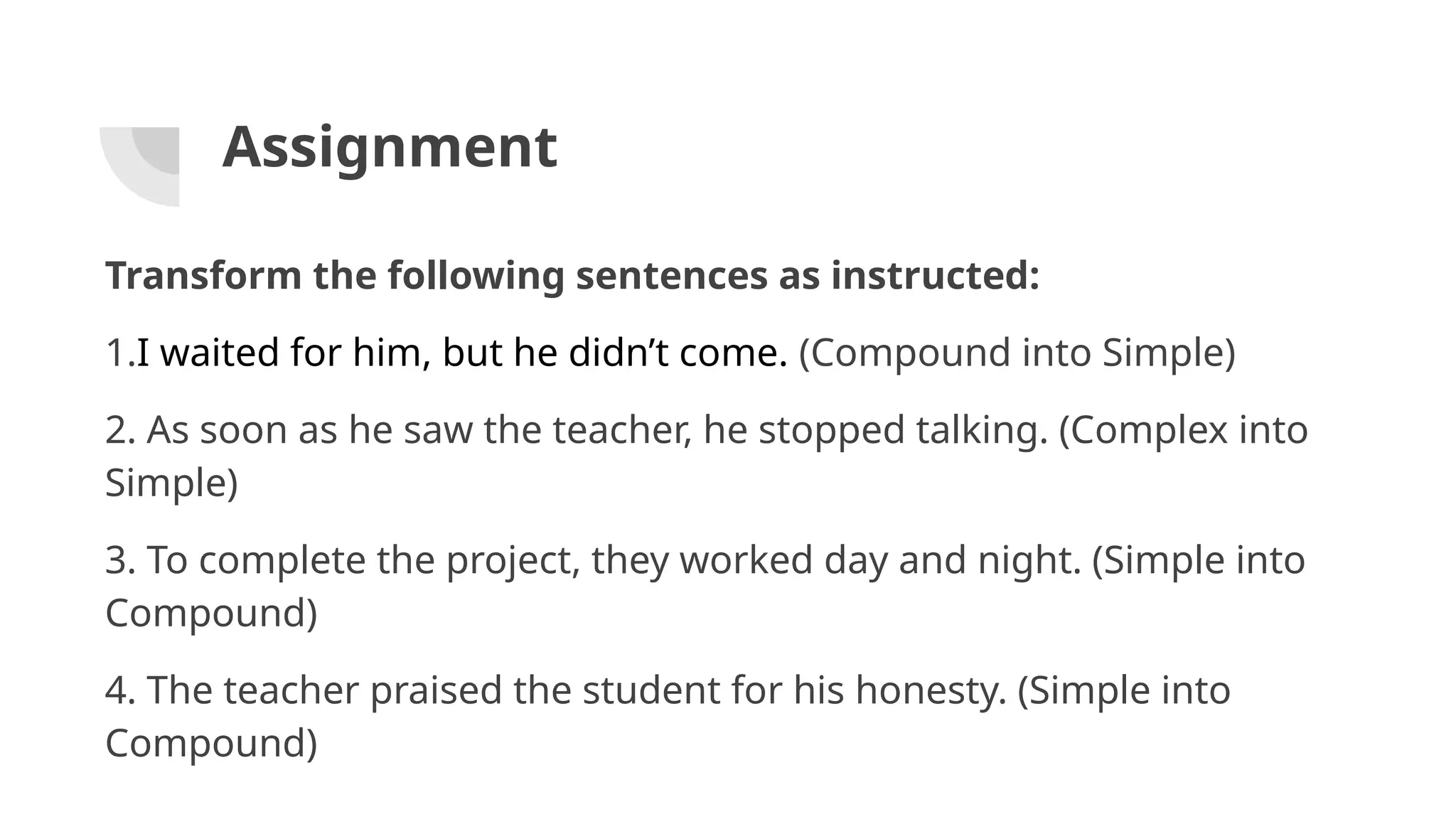 Types of Sentences and the transformation among them .pptx