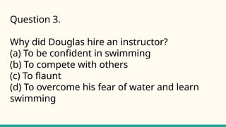 deep water- by William Douglas -dob-1898 | PPTX | Swimming | Sports