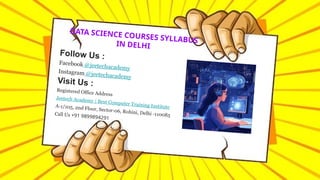 Best Data Science Courses syllabus in Delhi | PPT