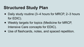 MRCP and EDIC Exam preparation strategy.pptx