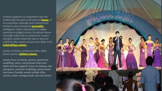 This ppt on how beauty contests affects women's self esteem.... | PDF