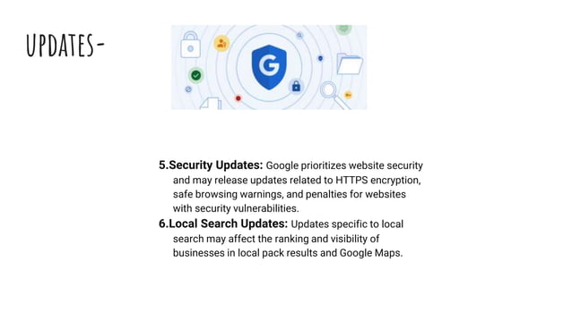 Google new updates in search engine optimization. | PPTX