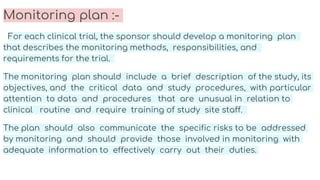 (Monitoring Of Clinical Trial Assignment ) " Write about the factors ...
