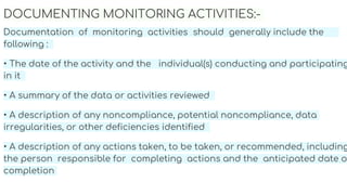 (Monitoring Of Clinical Trial Assignment ) " Write about the factors ...