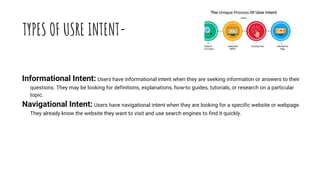 user intent in search engine optimization | PPT