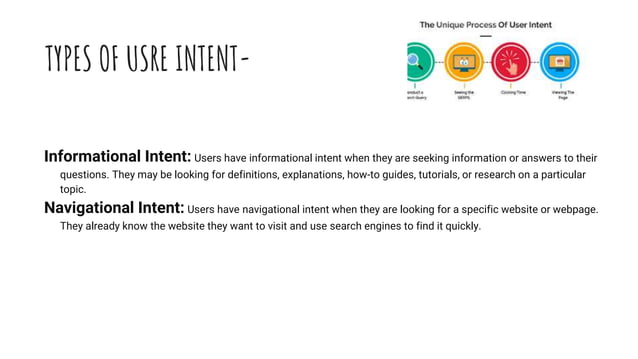 user intent in search engine optimization | PPT