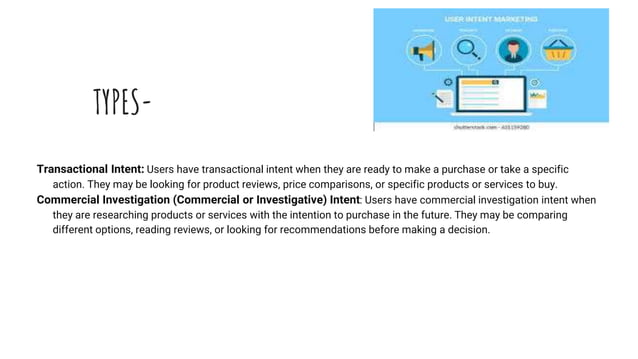 user intent in search engine optimization | PPT