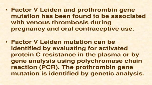 Factor V Leiden | PPT