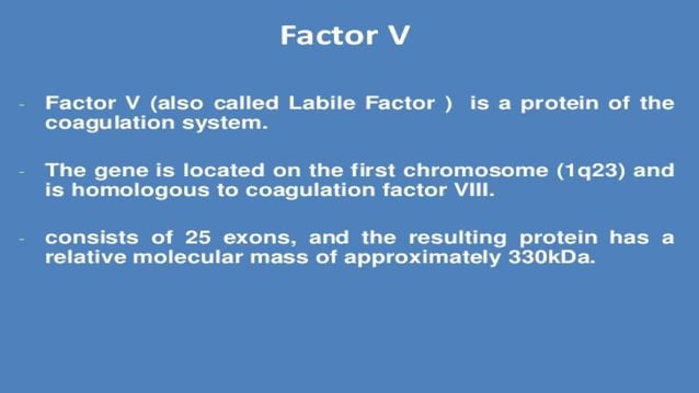Factor V Leiden | PPT