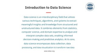 Defining Data Science: A Comprehensive Overview | PPT