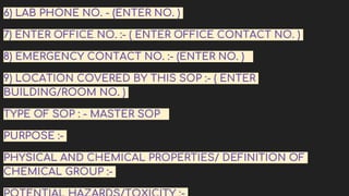 MONITORING OF CLINICAL TRIALS ASSIGNMENT , TOPIC - " MAKE YOUR OWN SOP ...