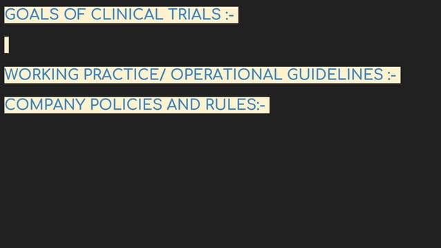 MONITORING OF CLINICAL TRIALS ASSIGNMENT , TOPIC - " MAKE YOUR OWN SOP ...