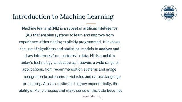 Understanding Machine Learning Algorithms | PPT Understanding Machine Learning Algorithms | PPT
