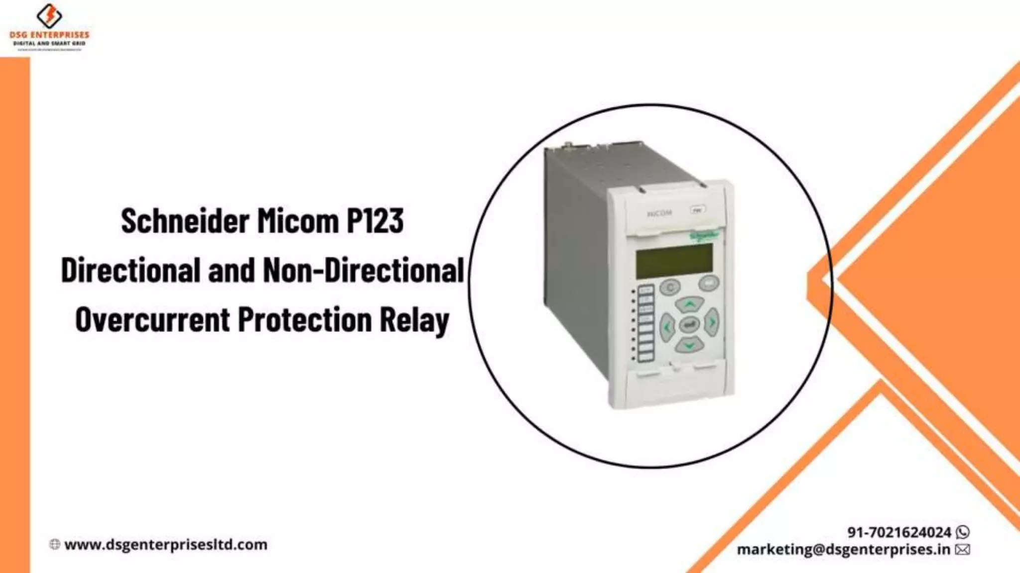 Schneider Micom P123 Directional and Non-Directional overcurrent protection relay | PPT