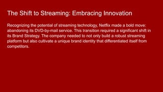 From Discs to Dreams: The Evolution of Netflix as a Brand | PPTX