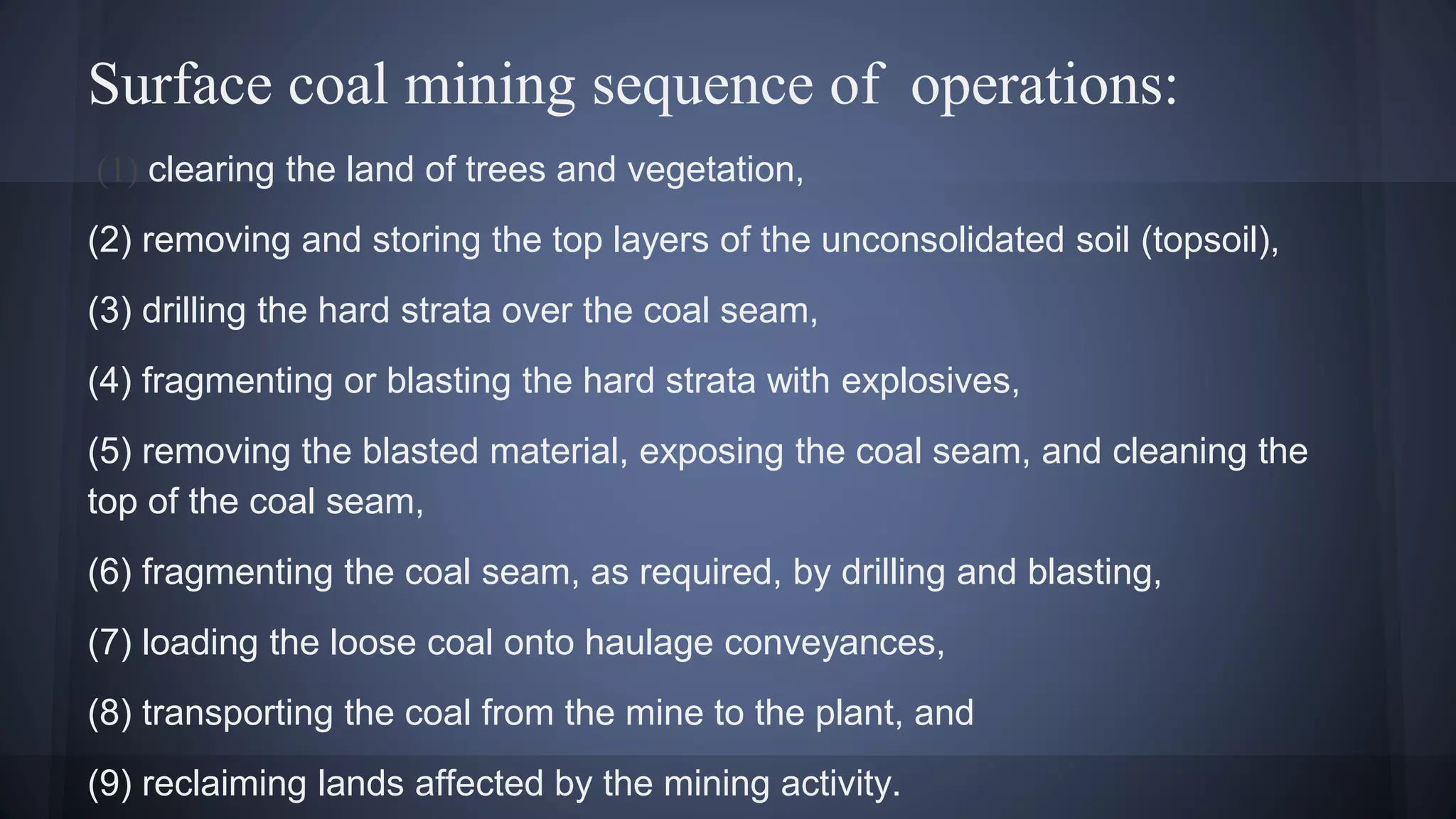 coal mining | PPTX
