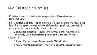 Approach to murmurs | PPTX | Heart and Cardiovascular Diseases ...