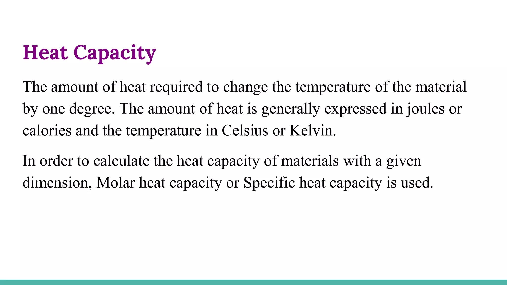 Thermal properties of Materials | PPTX