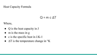 Thermal properties of Materials | PPTX