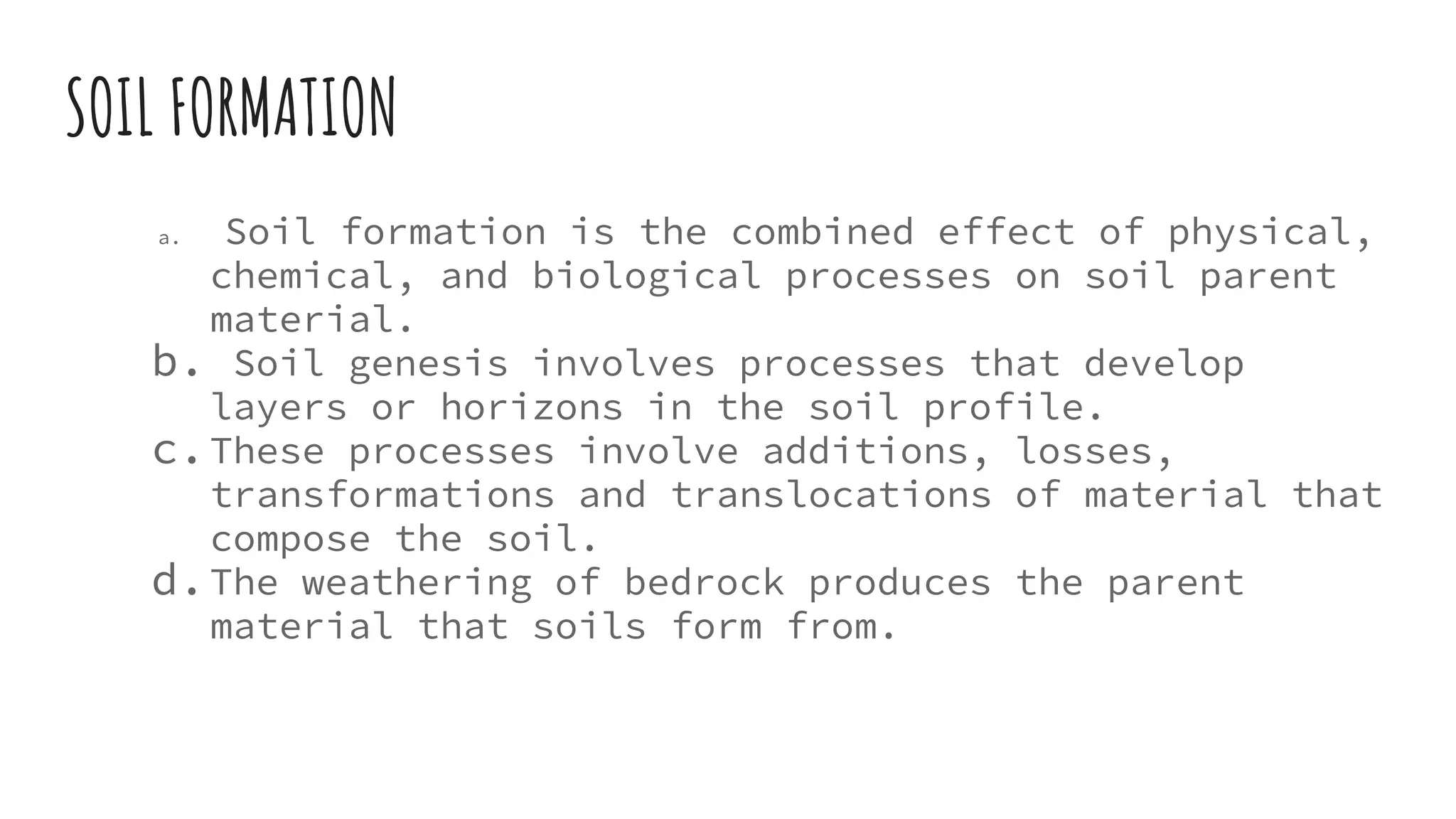 factors affecting soil formations | PPTX