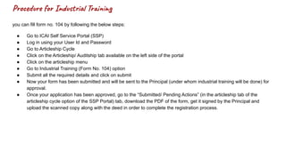 All about ca industrial training | PDF