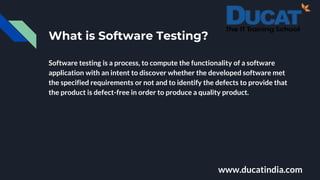 Best Software Testing Training Course In Noida | PPT