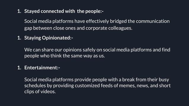 Benefits of social Media in this modern era | PPT