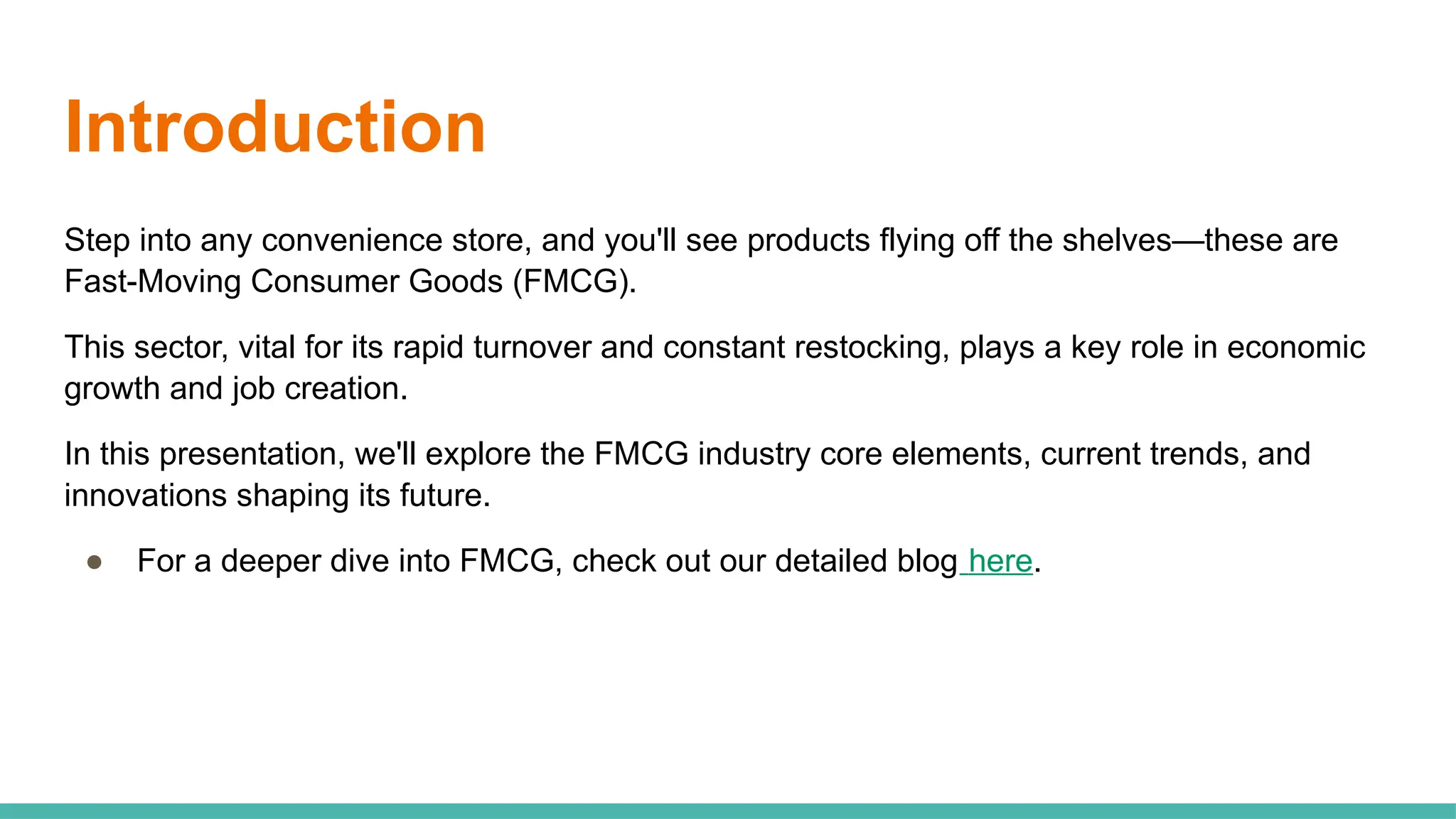 Inside FMCG industry: Strategies, Trends, innovations | PPTX