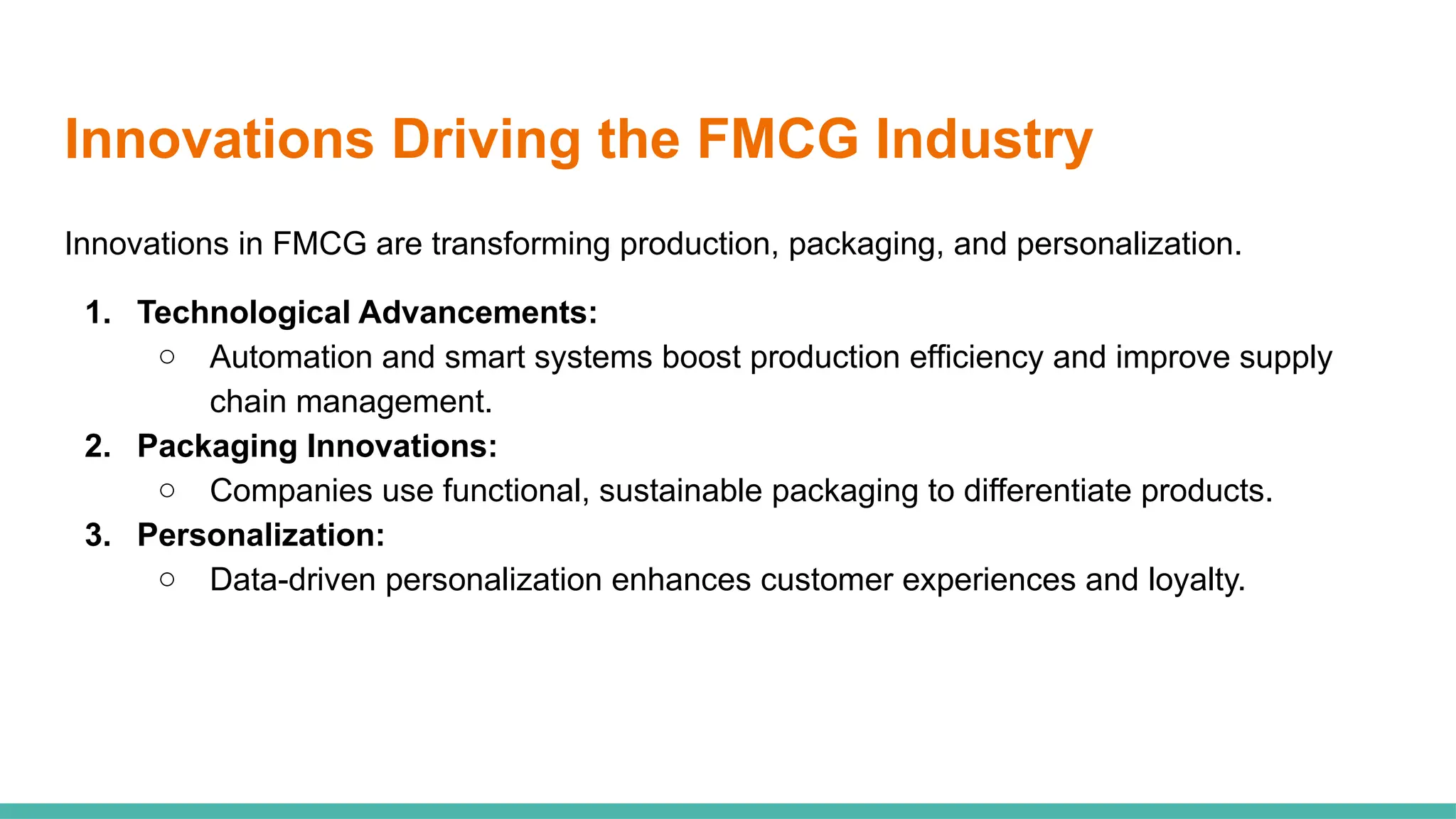 Inside FMCG industry: Strategies, Trends, innovations | PPTX