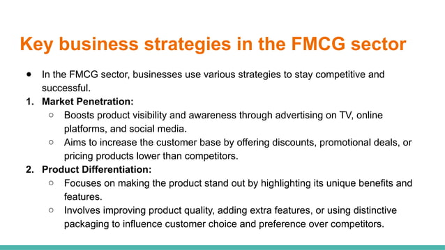 Inside FMCG industry: Strategies, Trends, innovations | PPTX