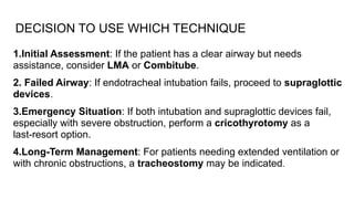 Airway Obstruction Management Techniques and strategies | PDF