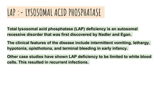 ACID PHOSPHATASE - PROTEINS AND ENZYMES ASSIGNMENT | PPTX