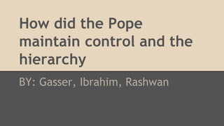Church Hierarchy Pope | PPT