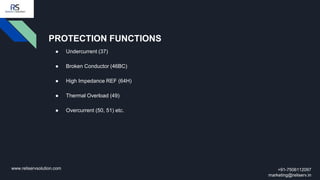 Functions Of Siemens 7SR120 Directional Overcurrent Protection Relay ...