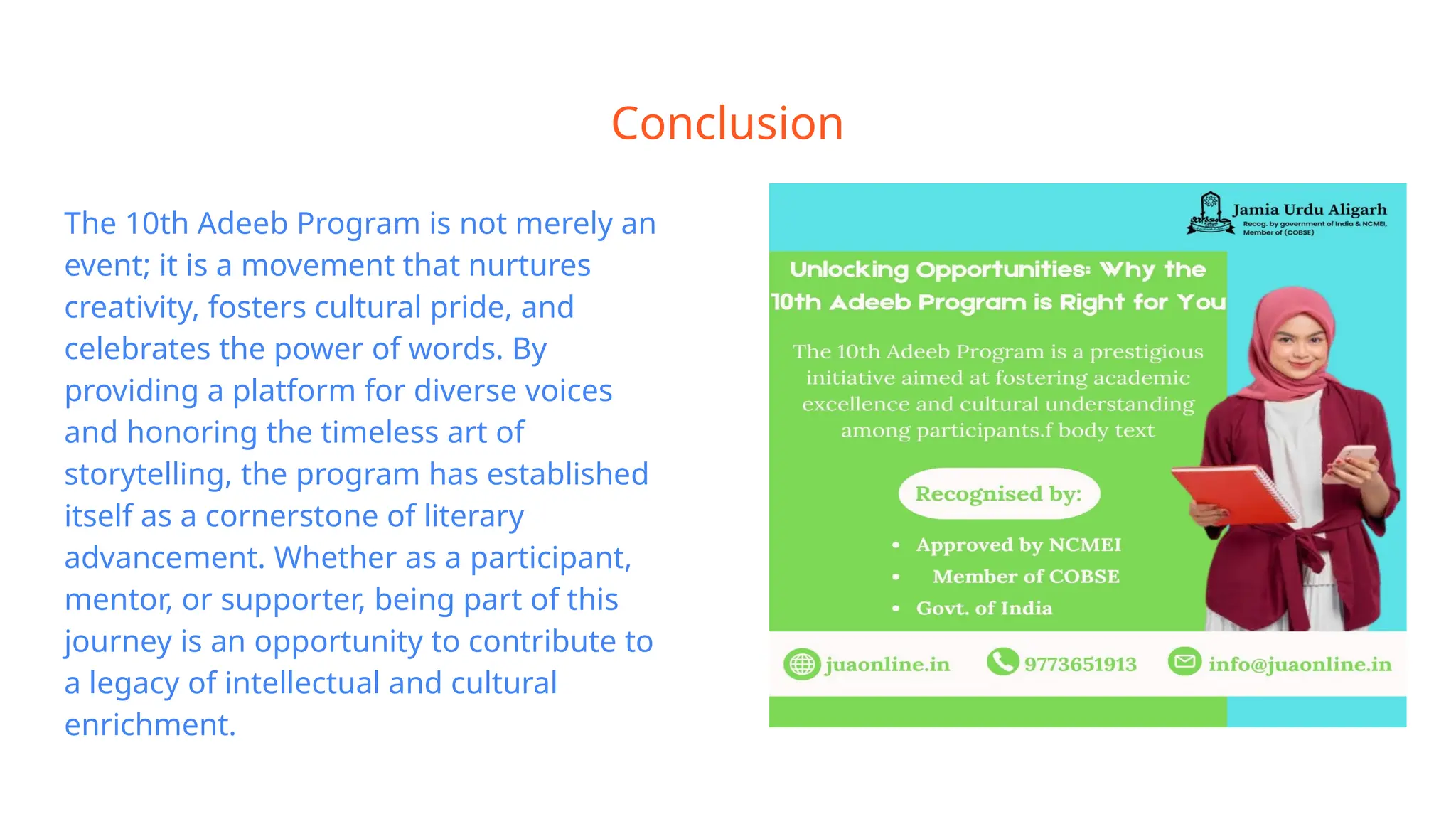 From Basics to Brilliance: How the 10th Adeeb Program Shapes Urdu ...