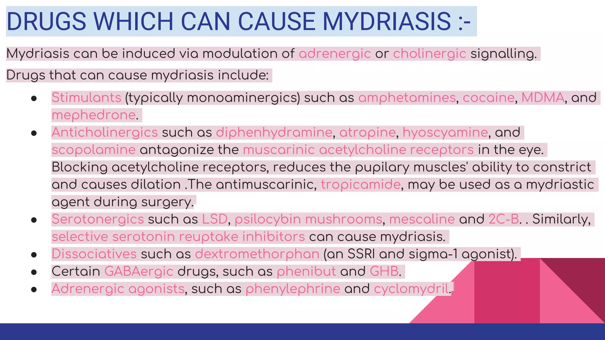 MYDRIATIC AND MIOTIC AGENTS AND DRUGS USED IN GLAUCOMA | PPTX