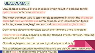 MYDRIATIC AND MIOTIC AGENTS AND DRUGS USED IN GLAUCOMA | PPTX