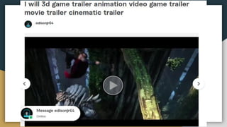 I will 3d game trailer animation video game trailer movie trailer ...