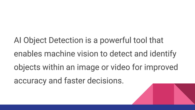 Ai Object Detection Pptx Artificial Intelligence Technology And Computing