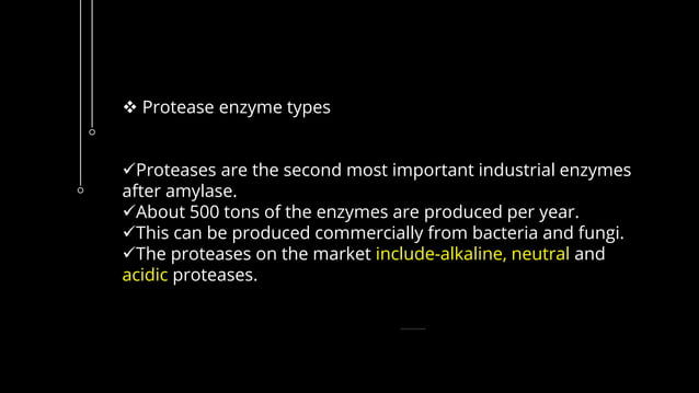 Protease enzyme | PPTX | Chemistry | Science