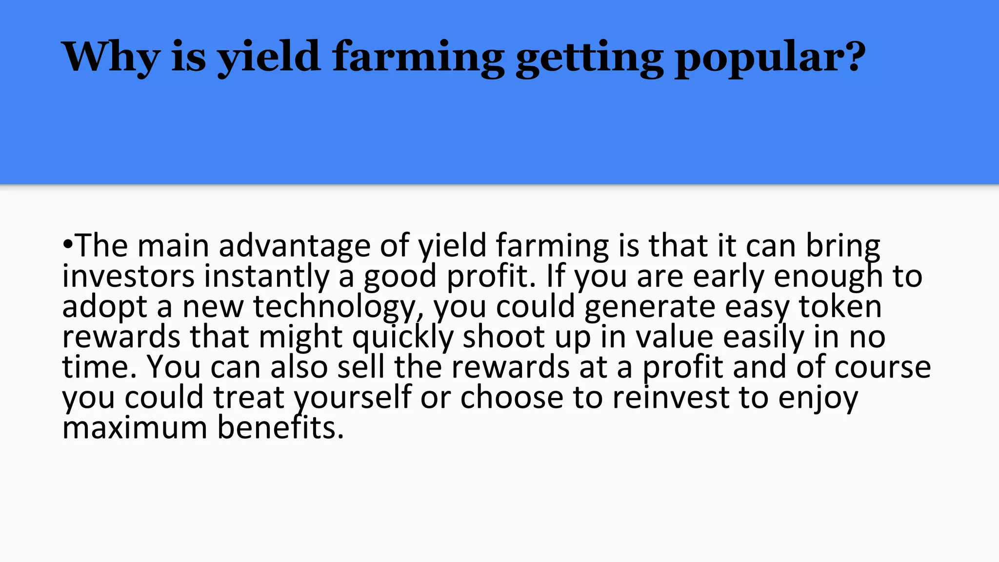 defi yield farming | PPTX