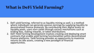 defi yield farming | PPTX