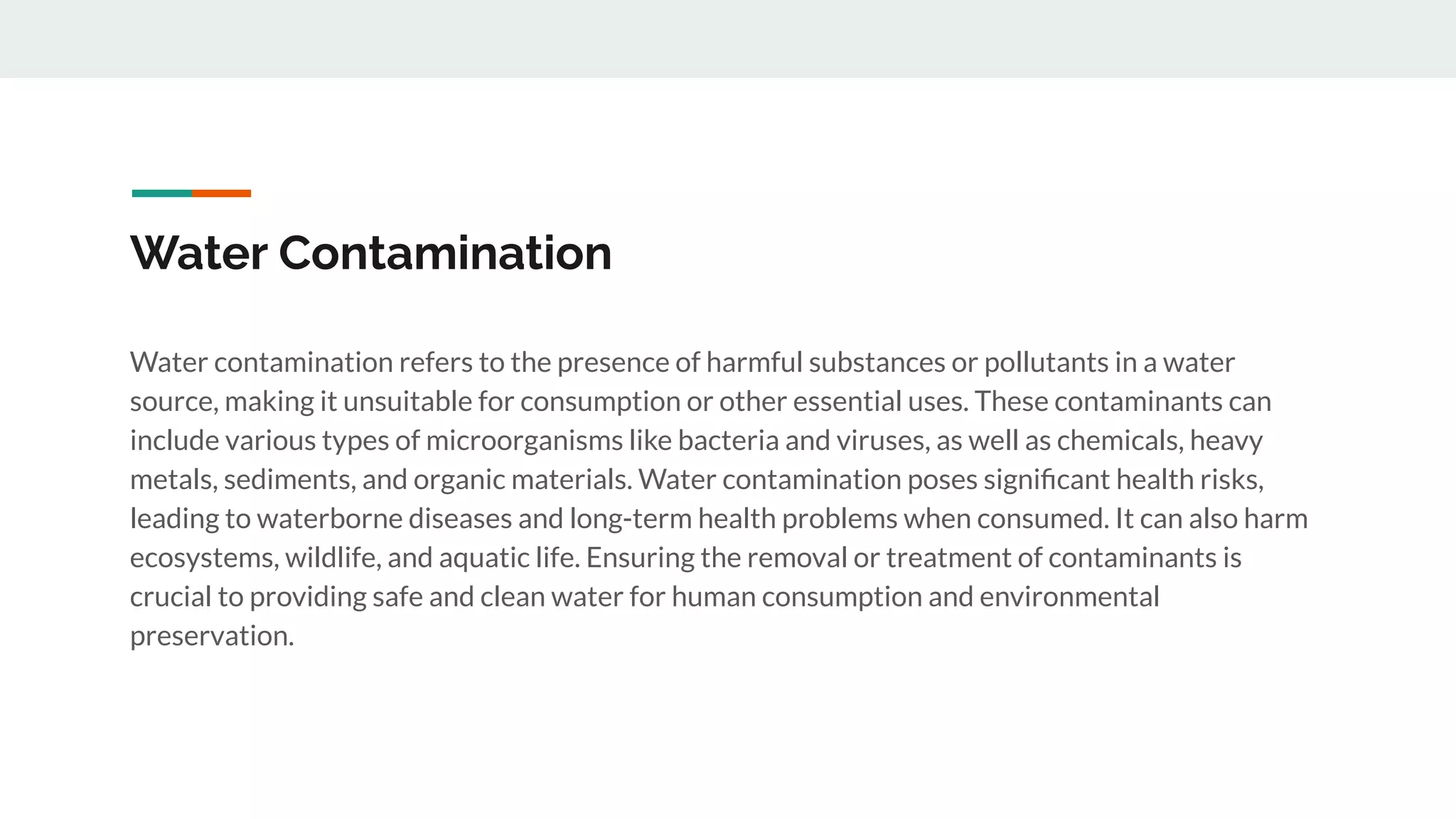 Ensuring safe drinking water | PPT