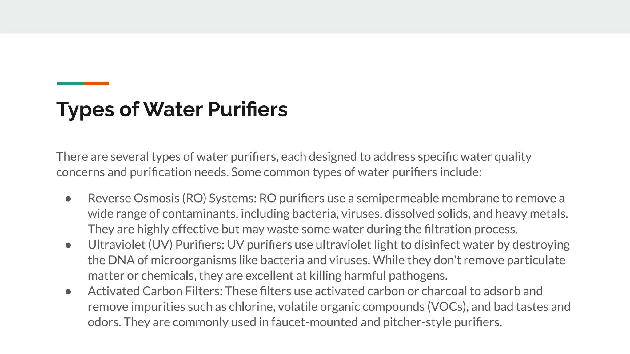 Ensuring safe drinking water | PPT